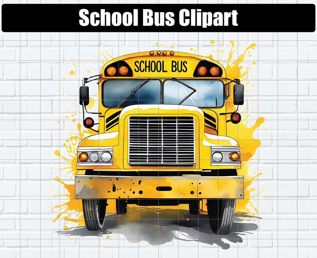 Classic American Style School Bus Clipart Top Quality Transparent ...