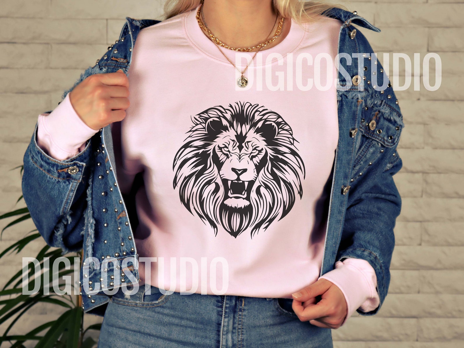 SVG Lion Head Clipart Wild Lion Svg Monogram Digital Art Silhouette PNG ...