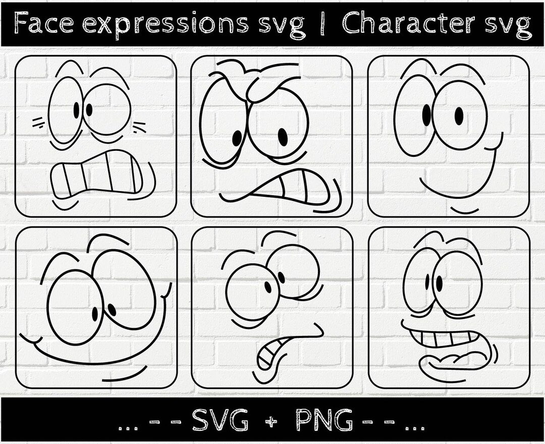 Face Expressions Svg Character Svg Happy Faces Svg Angry Faces Svg ...