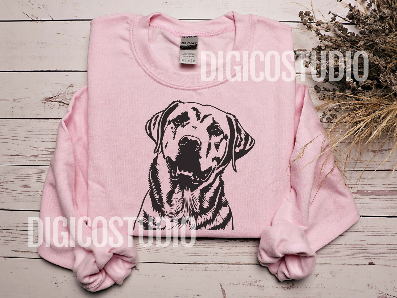 Labrador Retriever SVG Clipart Dog Svg Labrador Monogram Dog Silhouette ...