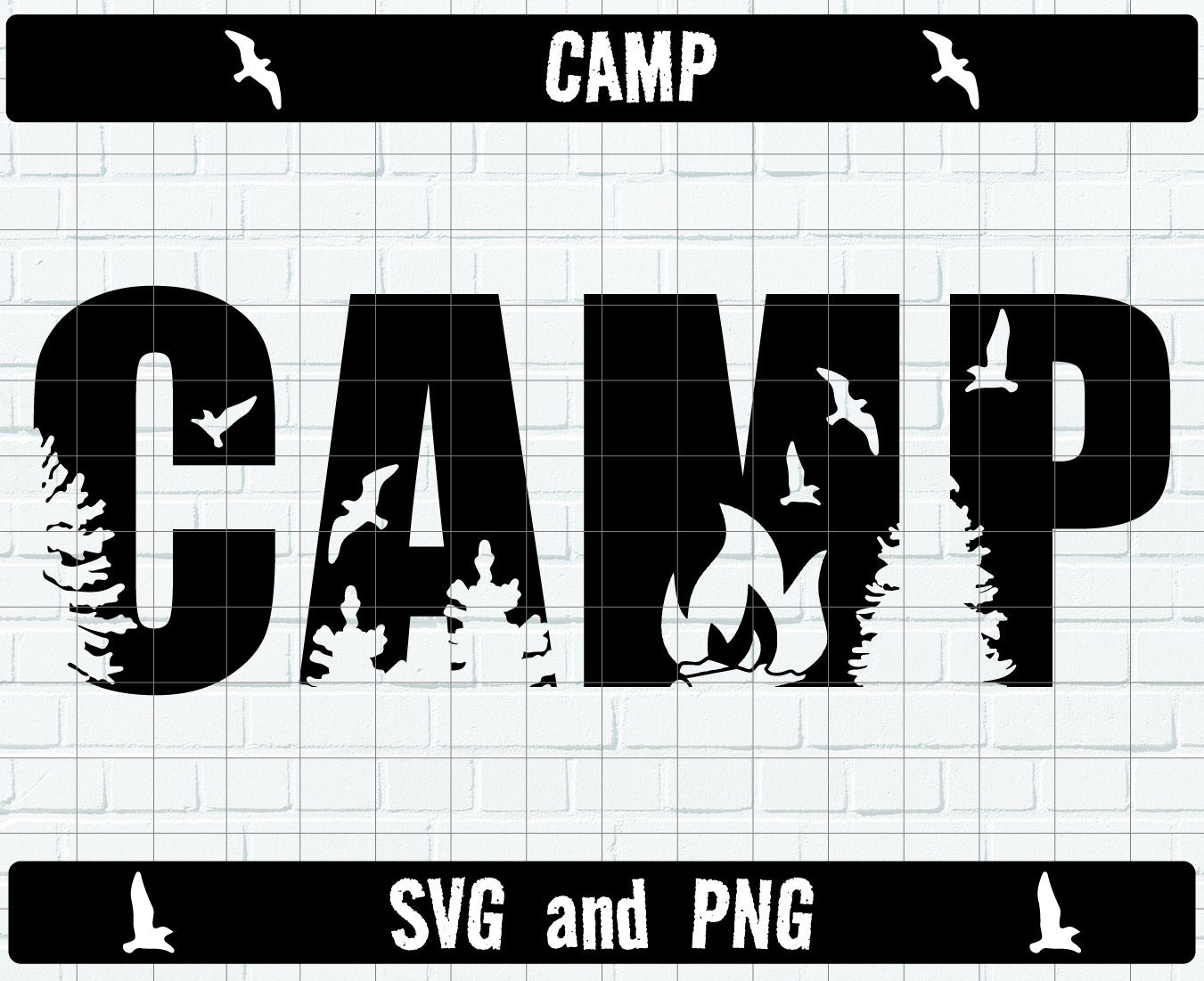Camping Clipart, Wild Forest Svg Bundle, Trip Svg Bundle, Forest ...