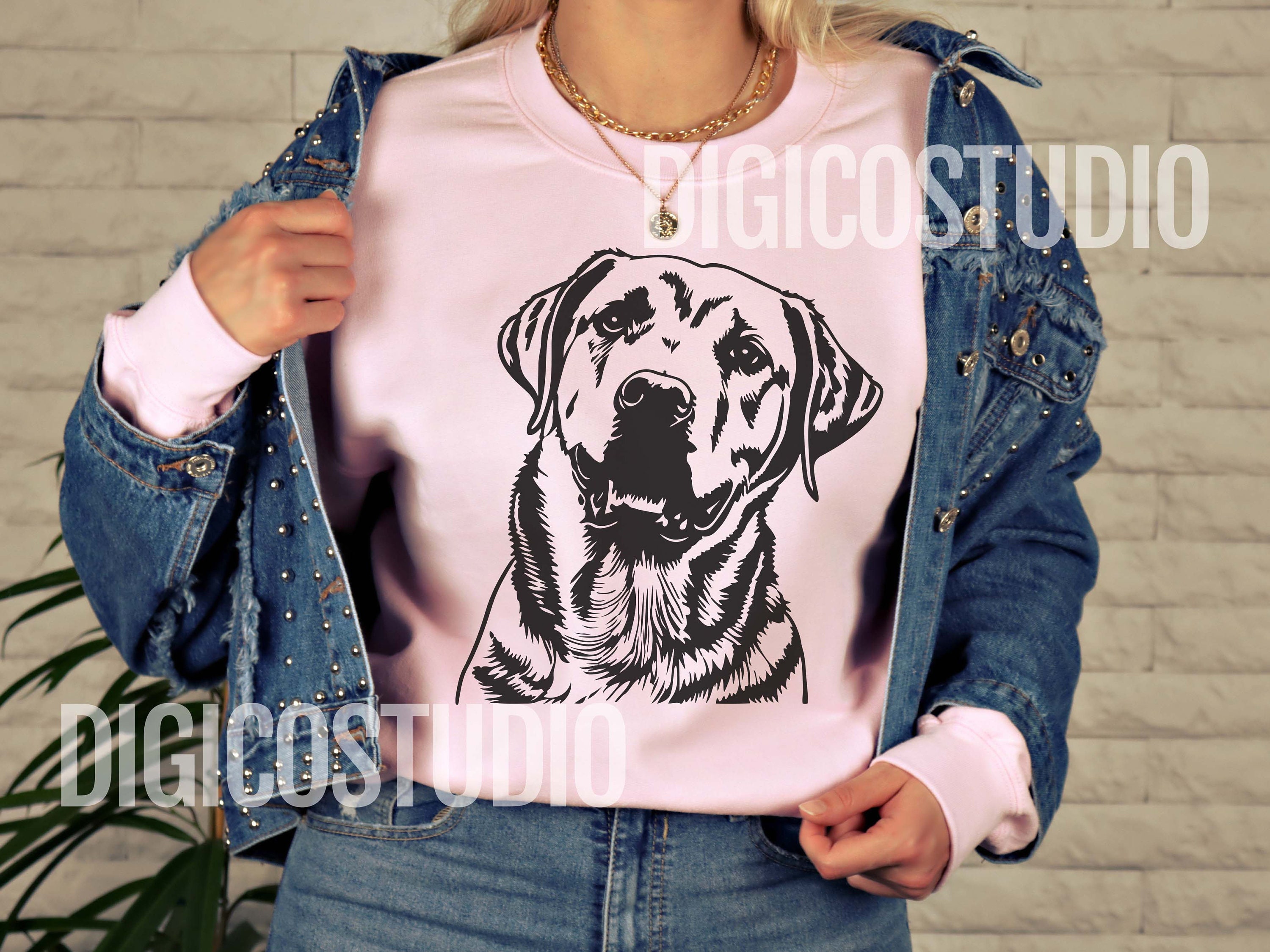 Labrador Retriever SVG Clipart Dog Svg Labrador Monogram Dog Silhouette ...