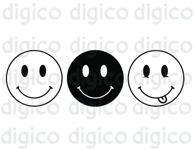 Smiley Face Svg, Happy Face Cvg , Emoji Svg , Yellow Smiley Svg, Svg ...