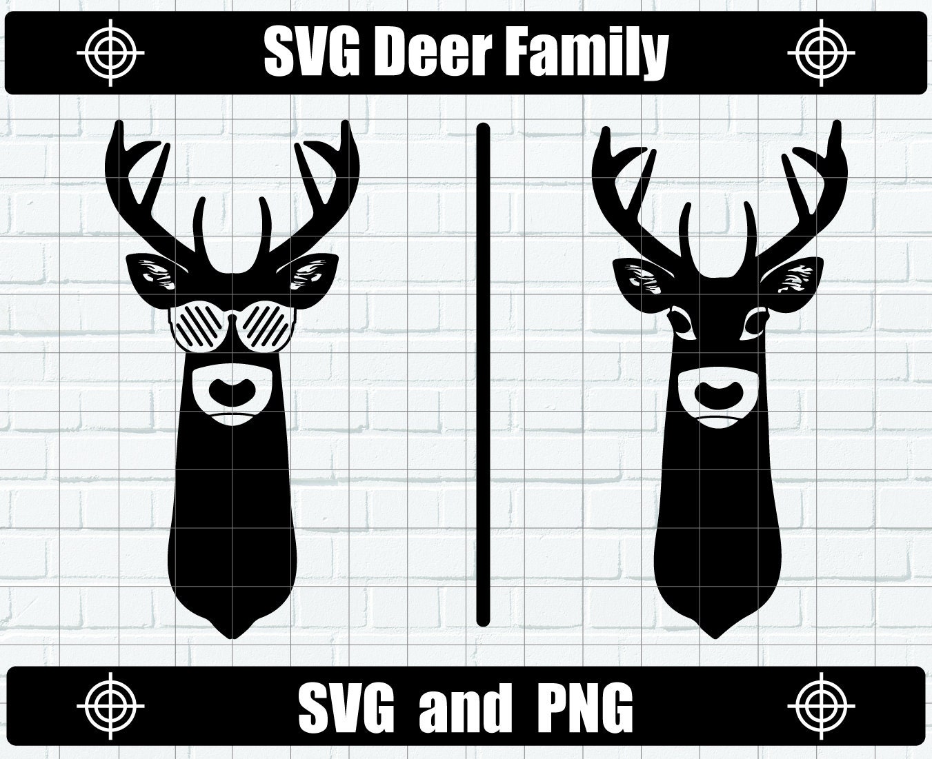 Deer Family Clipart Bundle Deer Svg Bundle Horns Svg Bundle - Etsy
