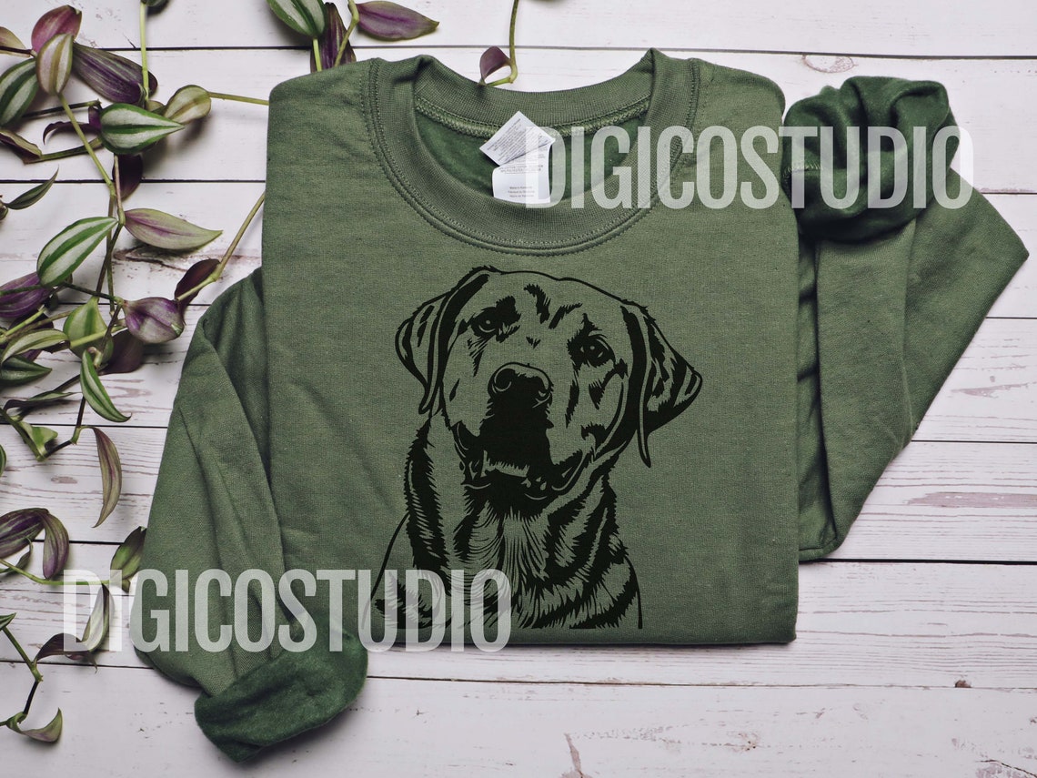 Labrador Retriever SVG Clipart Dog Svg Labrador Monogram Dog Silhouette ...