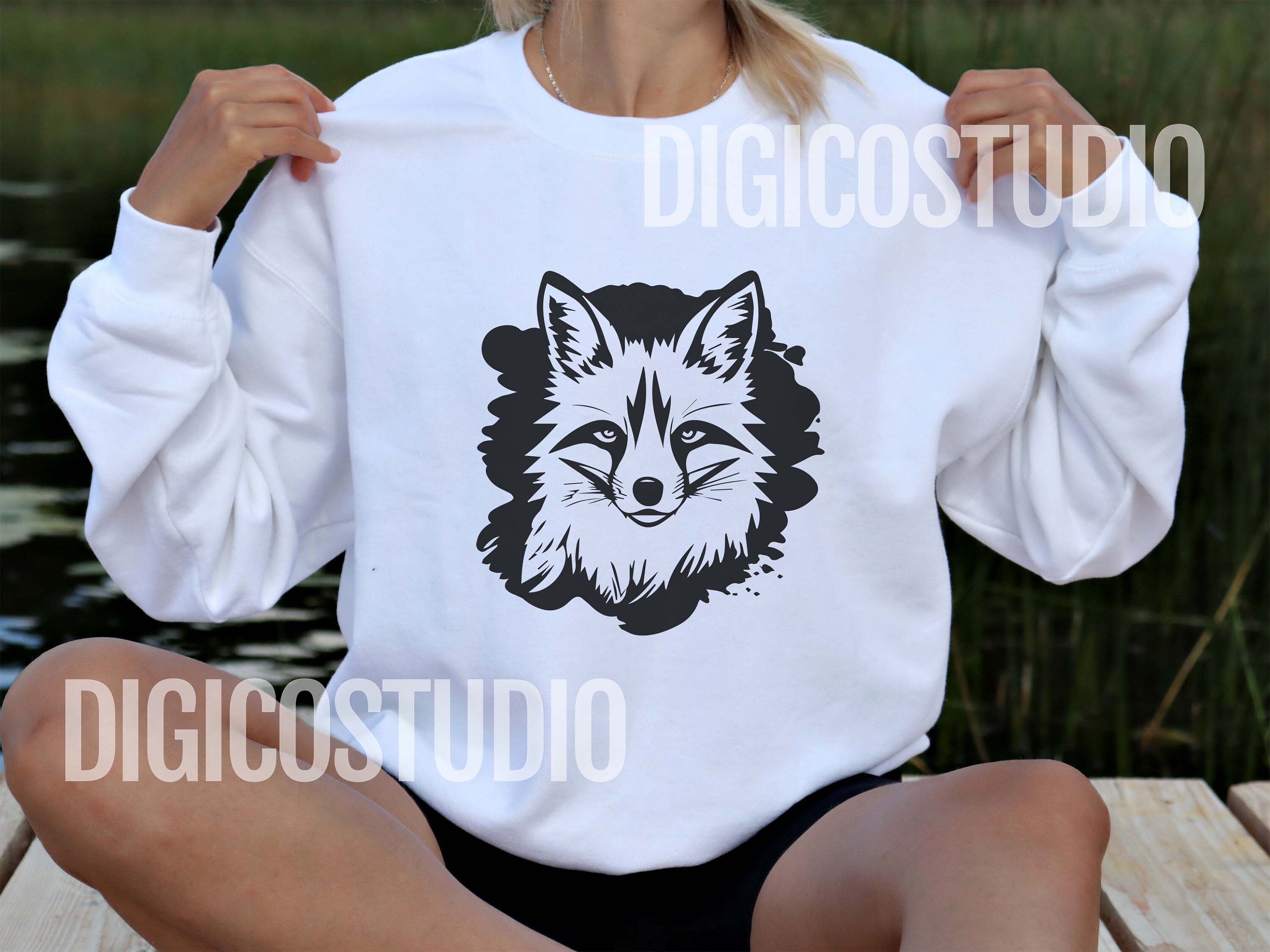 SVG Small Fox Clipart Cute Fox Head Svg Monogram Digital Art Silhouette ...