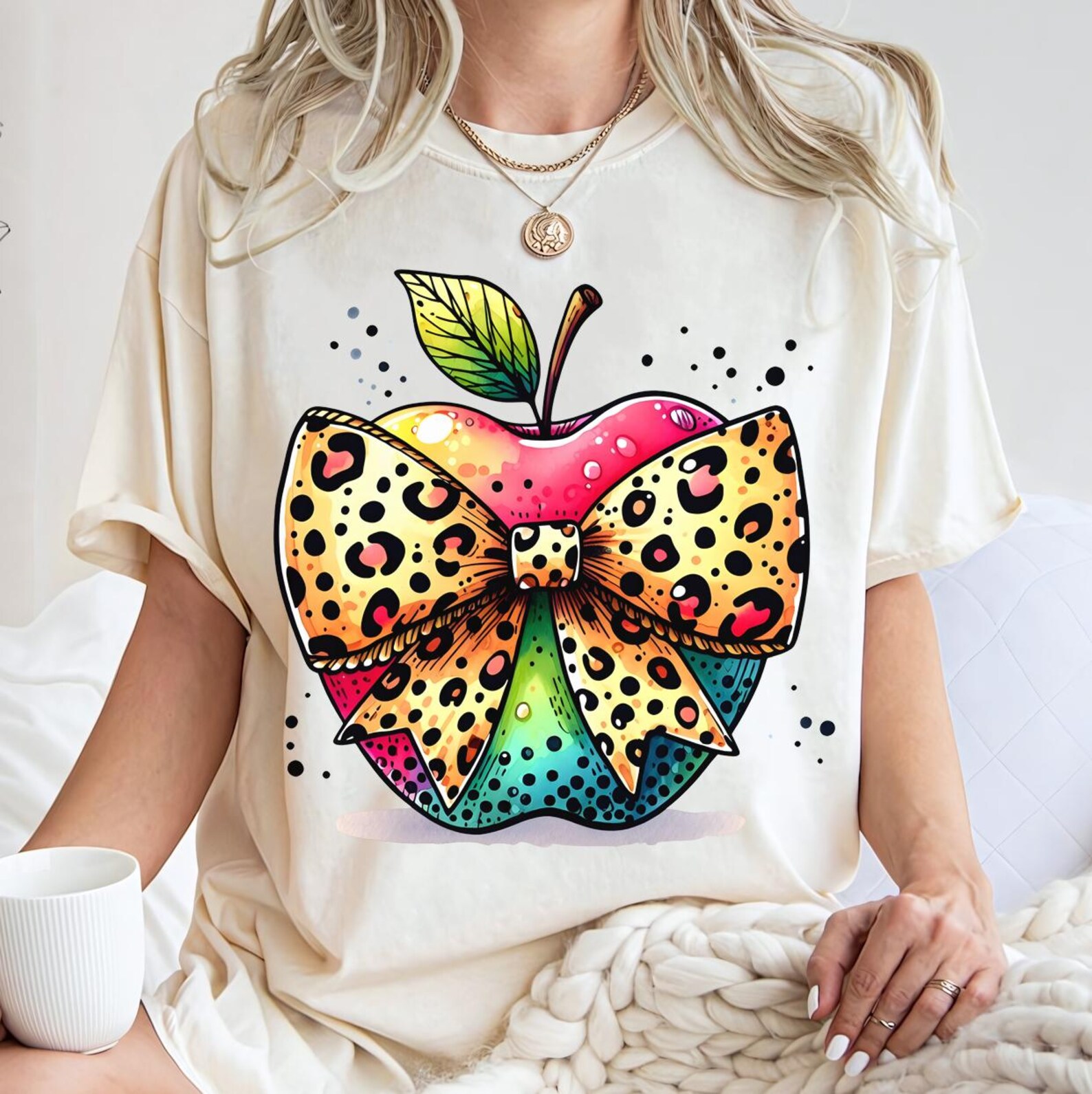 Leopard Apple Png, Coquette Apple Png,back to School Png, Appreciation ...