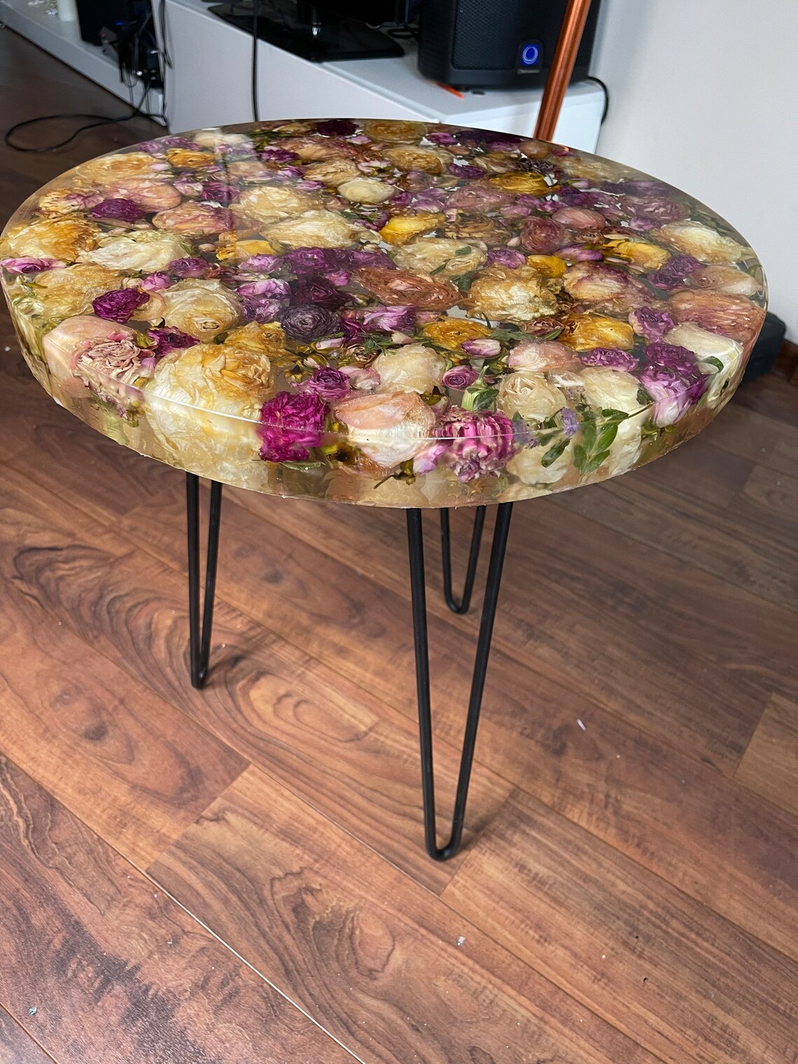 Flower Epoxy Table - Etsy