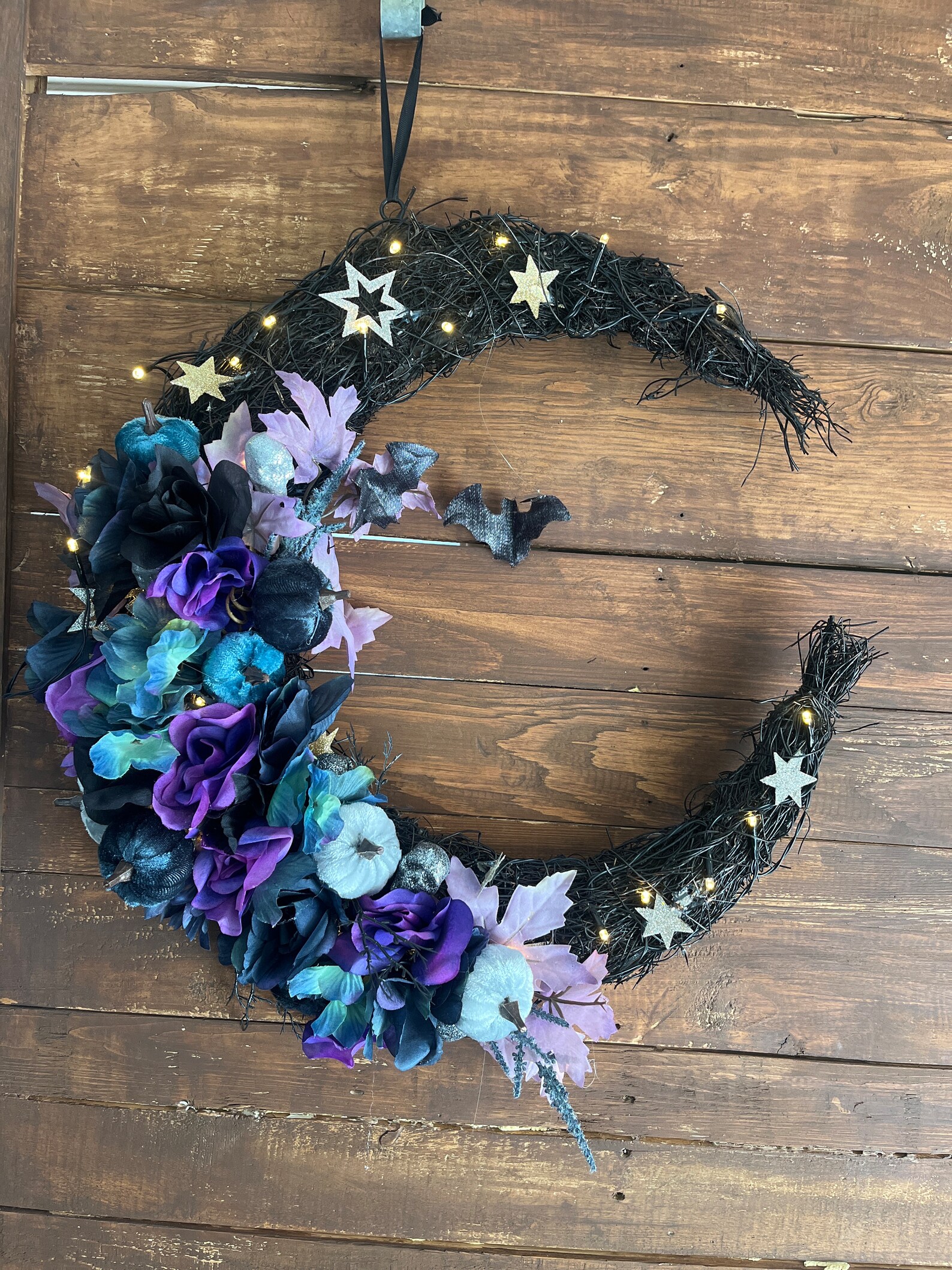 Fall Crescent Moon Wreath - Etsy