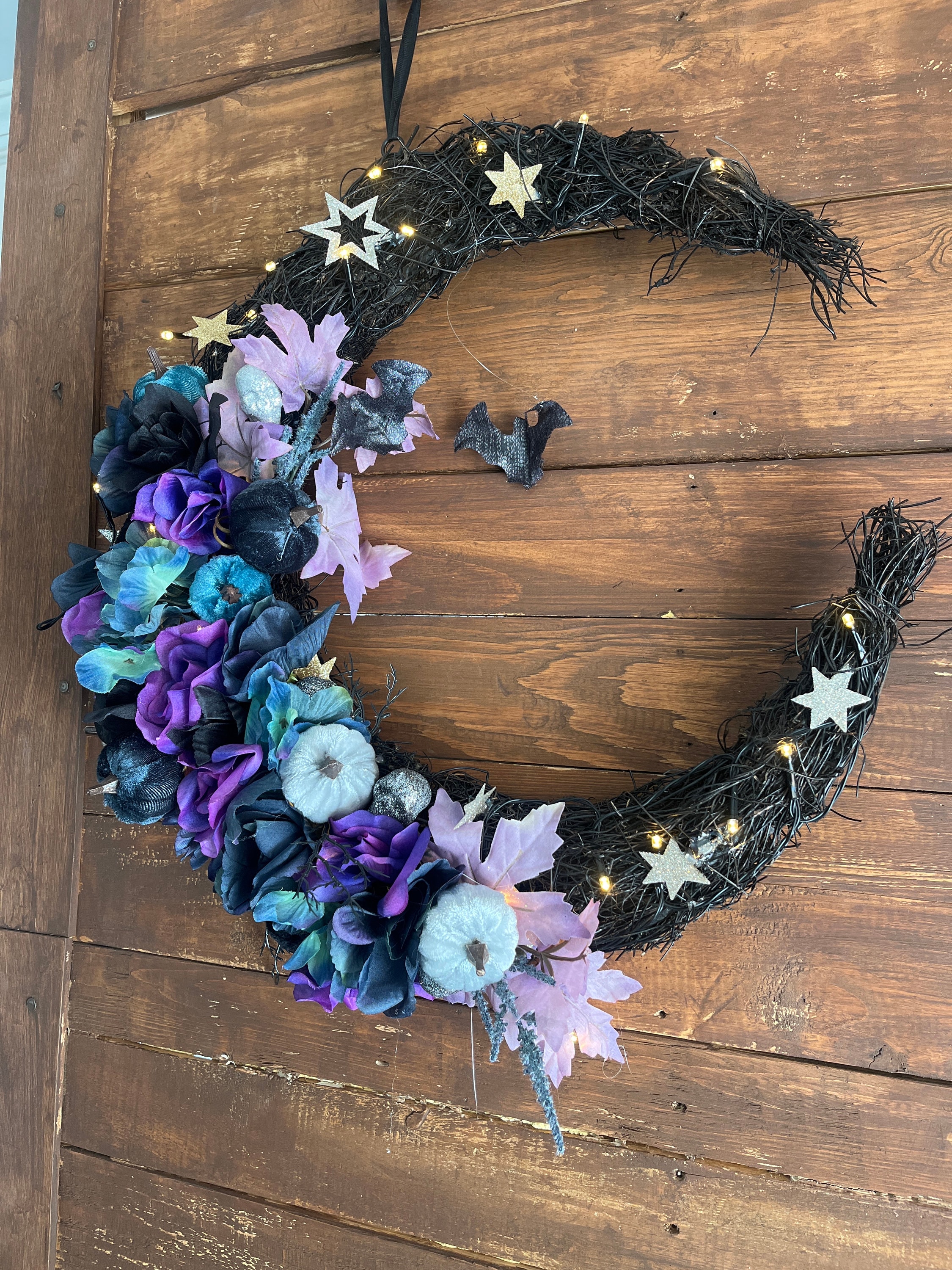 Fall Crescent Moon Wreath - Etsy