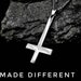 Upside Down Silver Cross Pendant Necklace, Gothic Alternative Necklace ...