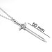 Silver Sword Necklace for Women and Men, Sword Strength Necklace ...
