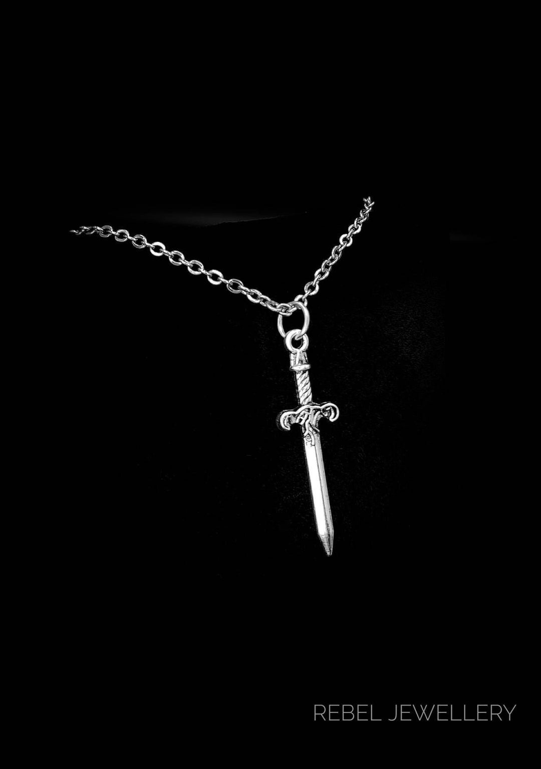 Silver Dagger Pendant Necklace for Women,men,gothic,emo,punk Unique ...