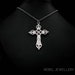 Silver Gothic Cross Necklace for Women & Men,large Gothic Cross ...