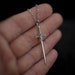 Silver Sword Necklace for Women and Men, Sword Strength Necklace ...
