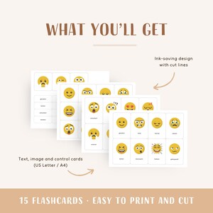 EMOTIONS • German • Printable Flashcards • Three-part Montessori Cards ...