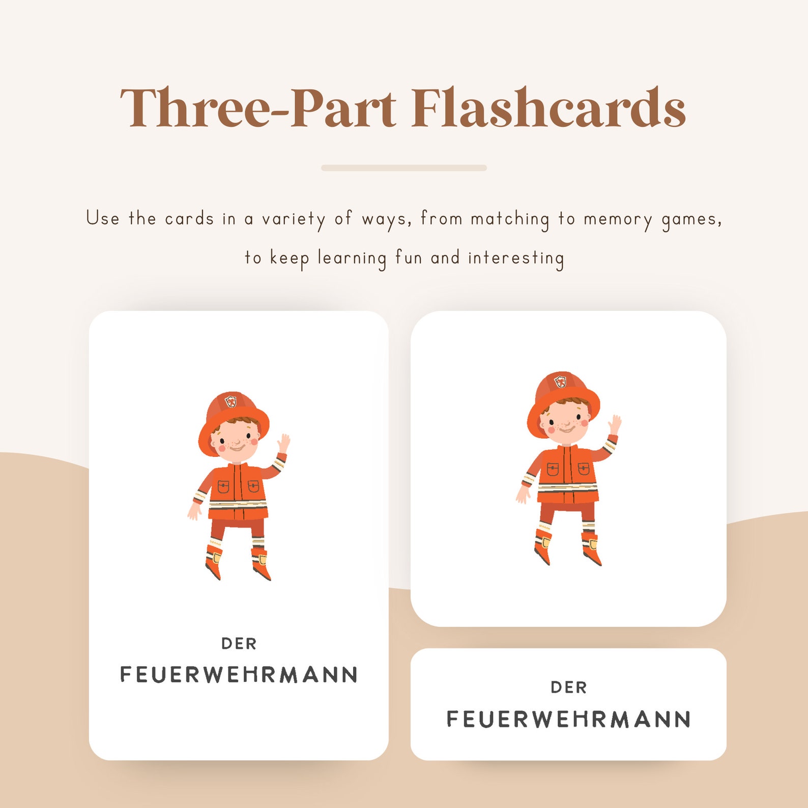 JOBS • German • Printable Flashcards • Three-part Montessori Cards ...