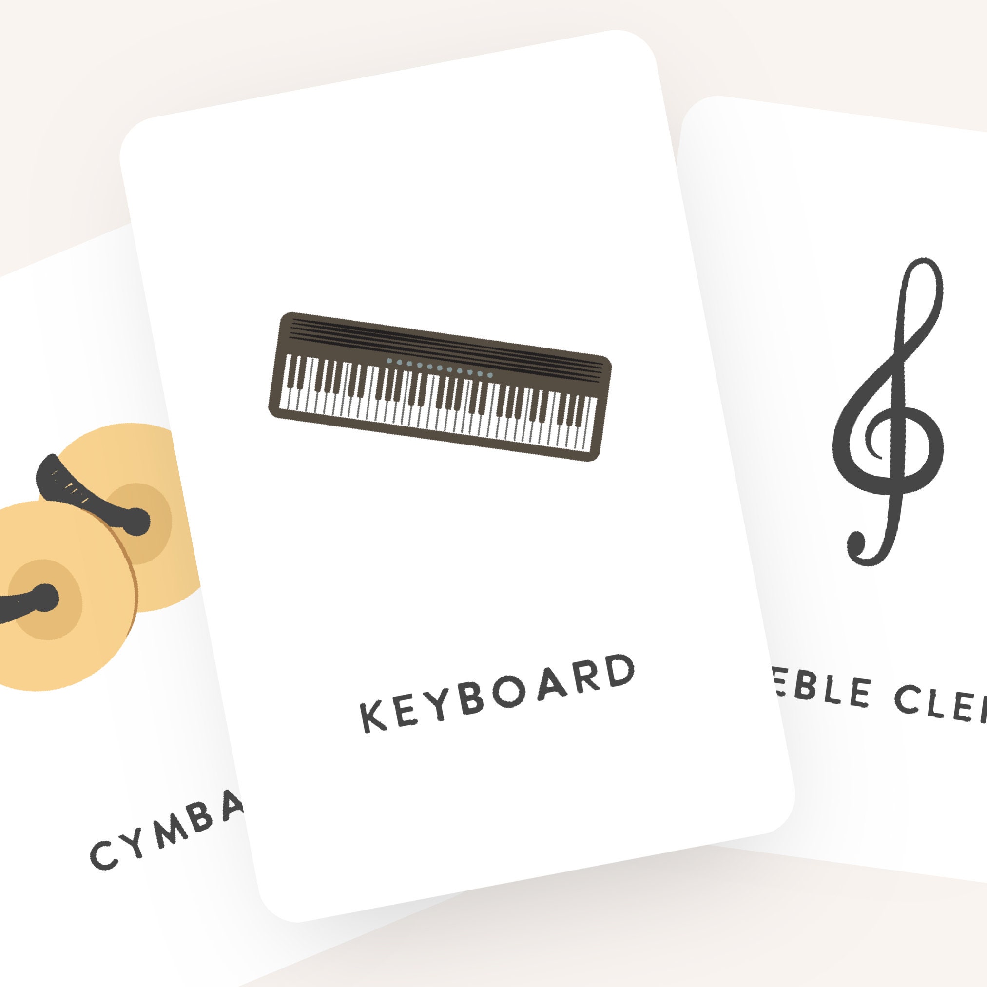 MUSIC • English • Printable Flashcards • Three-part Montessori Cards ...
