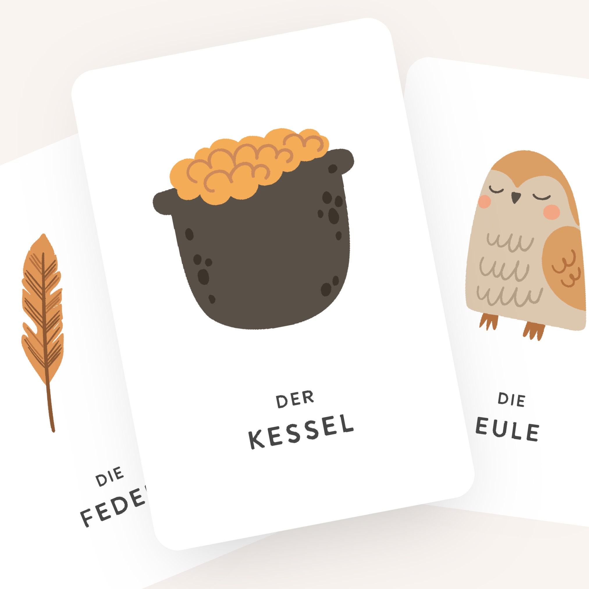 MAGIC • German • Printable Flashcards • Three-part Montessori Cards ...