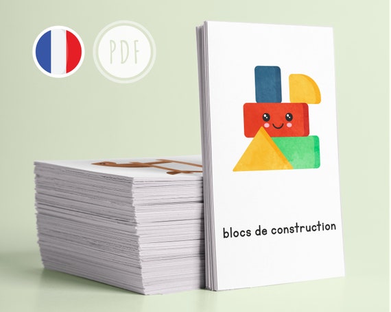 TOYS French Printable Flashcards Three-part Montessori | Etsy