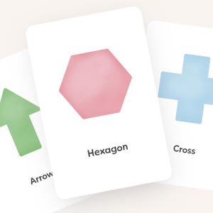2D SHAPES • English • Printable Flashcards • Three-part Montessori ...