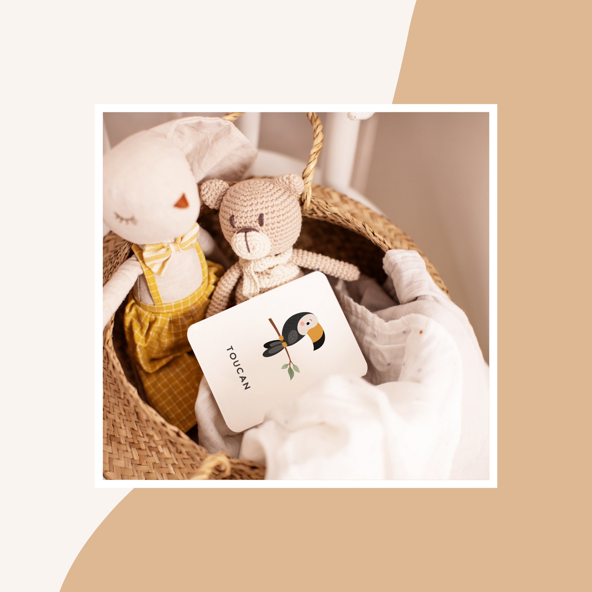 JUNGLE ANIMALS English Printable Flashcards Three-part Montessori Cards ...