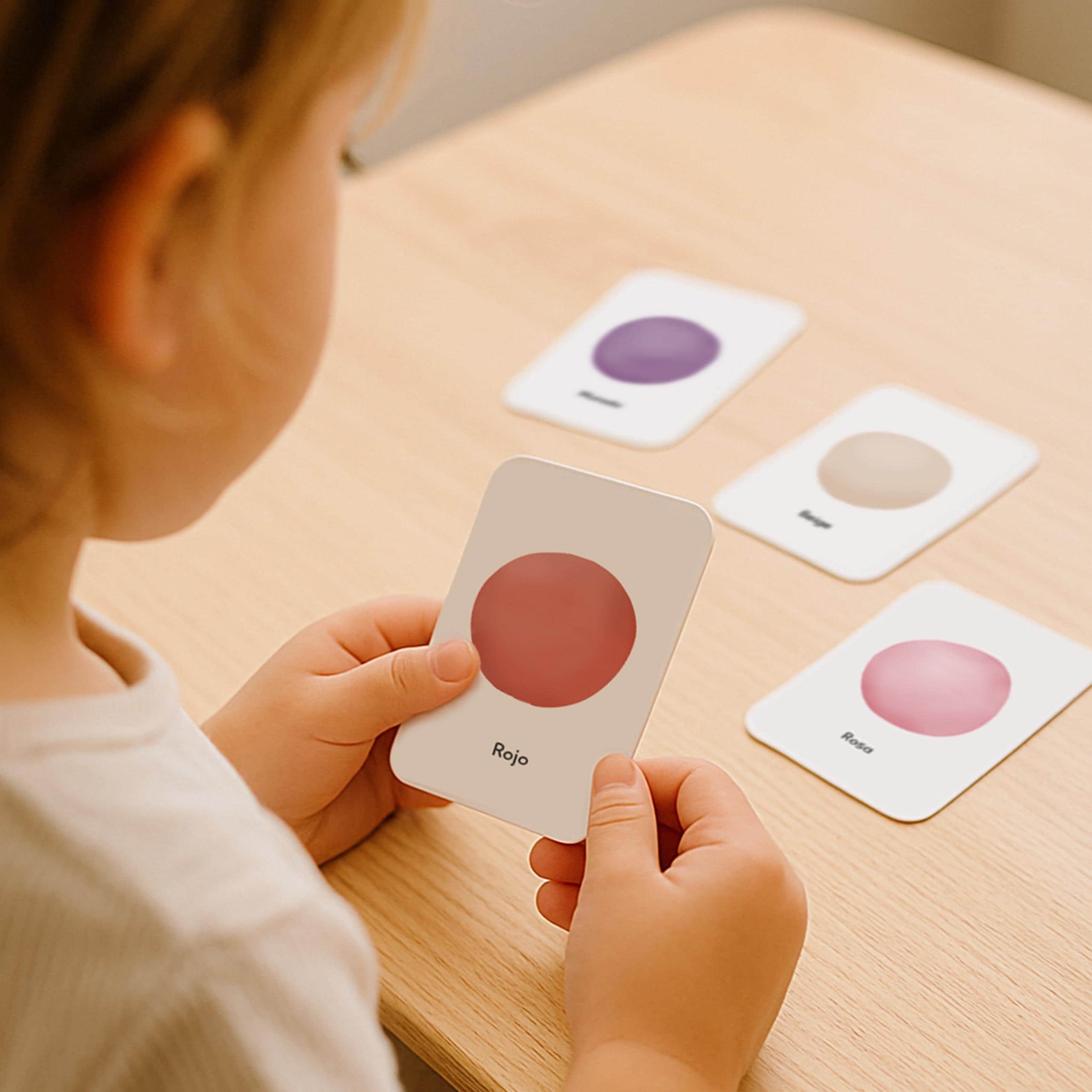 COLORS • Spanish • Printable Flashcards • Three-part Montessori Cards ...