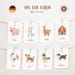 FARM ANIMALS • German • Printable Flashcards • Three-part Montessori ...