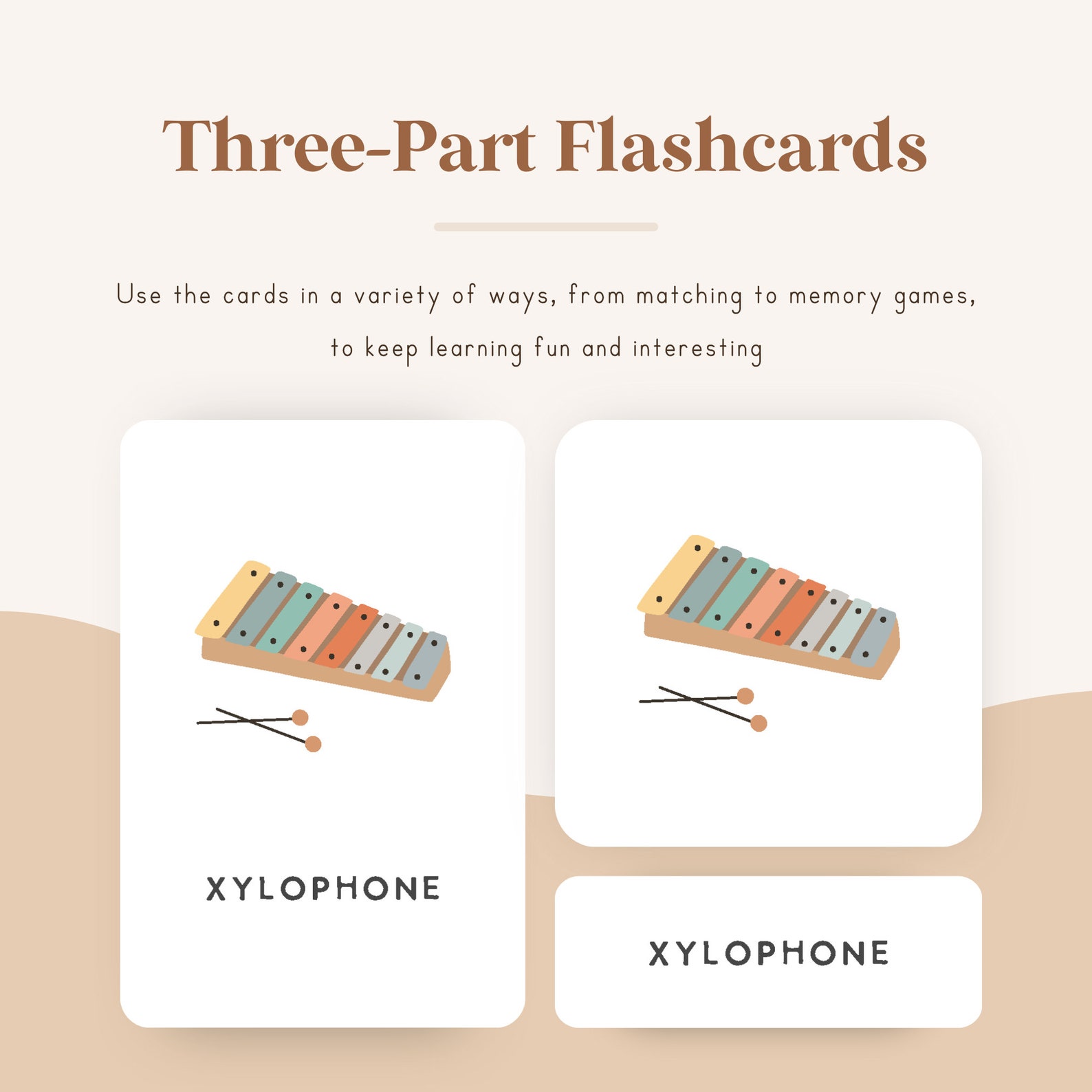 MUSIC • English • Printable Flashcards • Three-part Montessori Cards ...