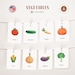 VEGETABLES • English • Printable Flashcards • Three-part Montessori ...