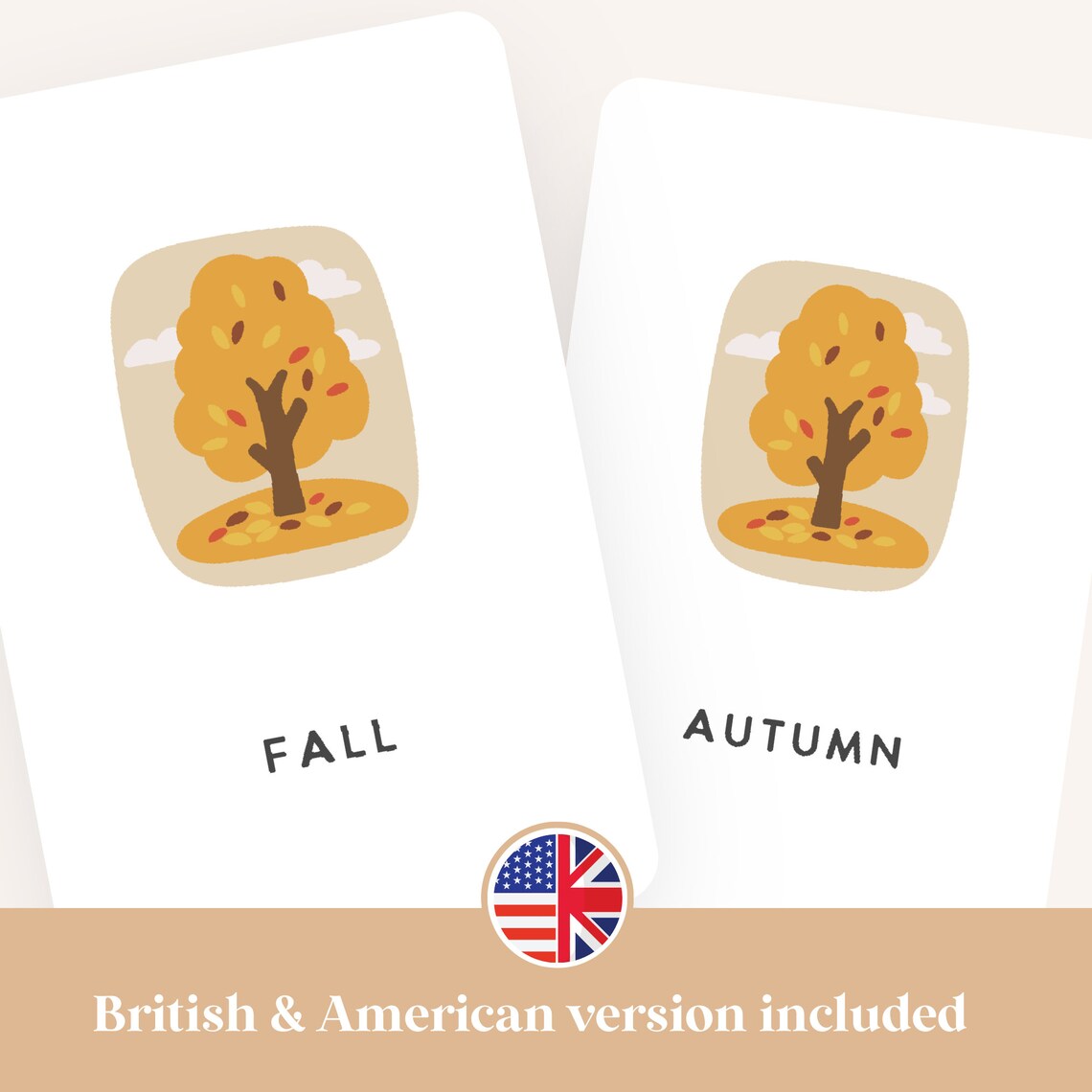 WEATHER English Printable Flashcards Three-part Montessori Cards ...