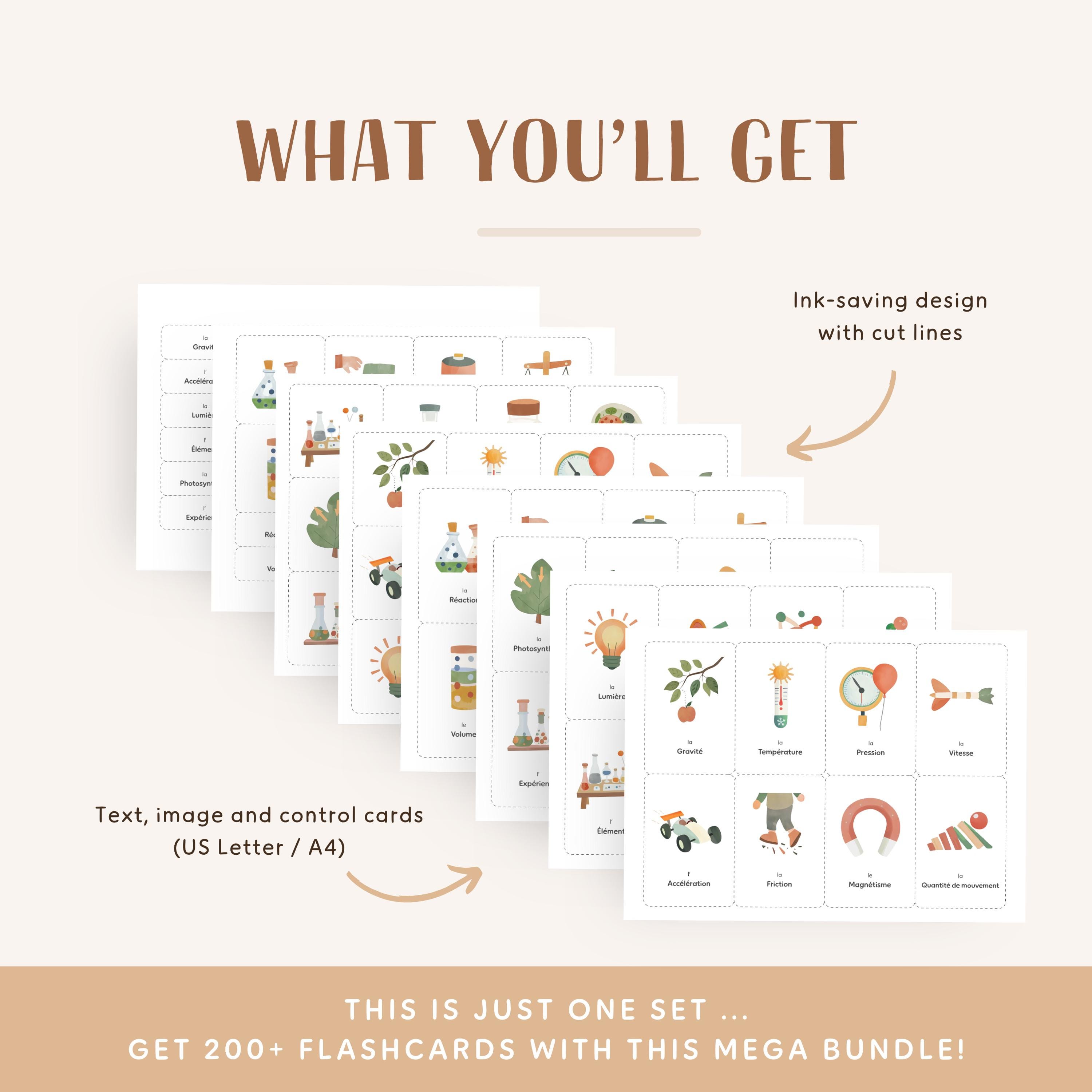 SCIENCE BUNDLE • French • Printable Flashcards • Three-part Montessori ...