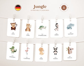 EMOTIONS German Printable Flashcards Three-part Montessori Cards ...