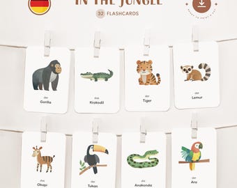 UNDERWATER • German • Printable Flashcards • Three-part Montessori ...