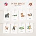 JUNGLE ANIMALS • English • Printable Flashcards • Three-part Montessori ...
