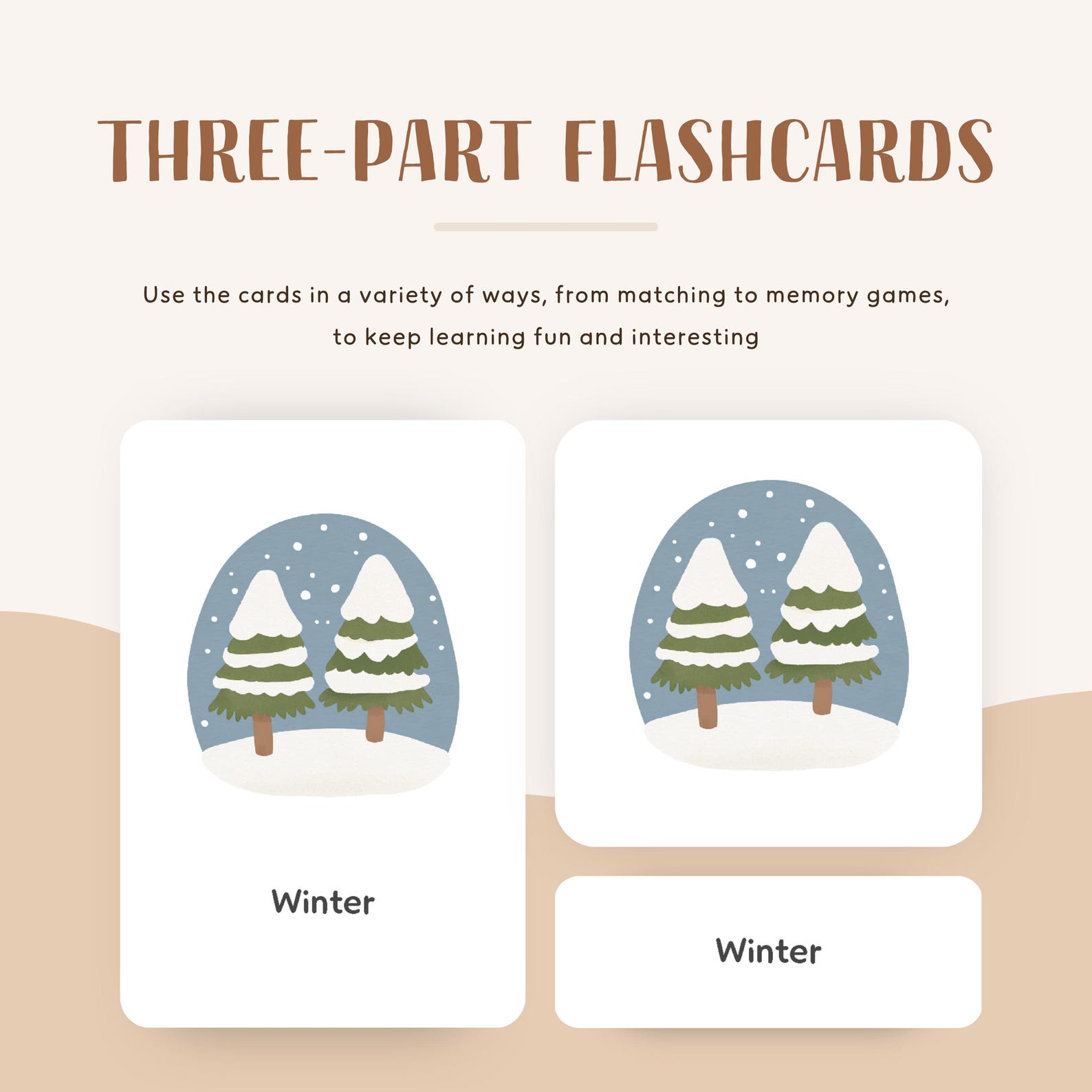 WEATHER • English • Printable Flashcards • Three-part Montessori Cards ...
