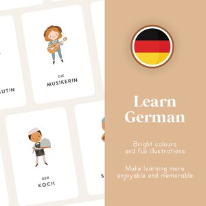 JOBS • German • Printable Flashcards • Three-part Montessori Cards ...