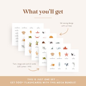 BOHO BUNDLE • German • Printable Flashcards • Three-part Montessori ...