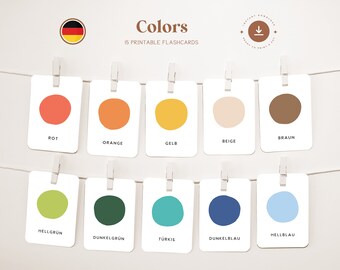 EMOTIONS German Printable Flashcards Three-part Montessori Cards ...