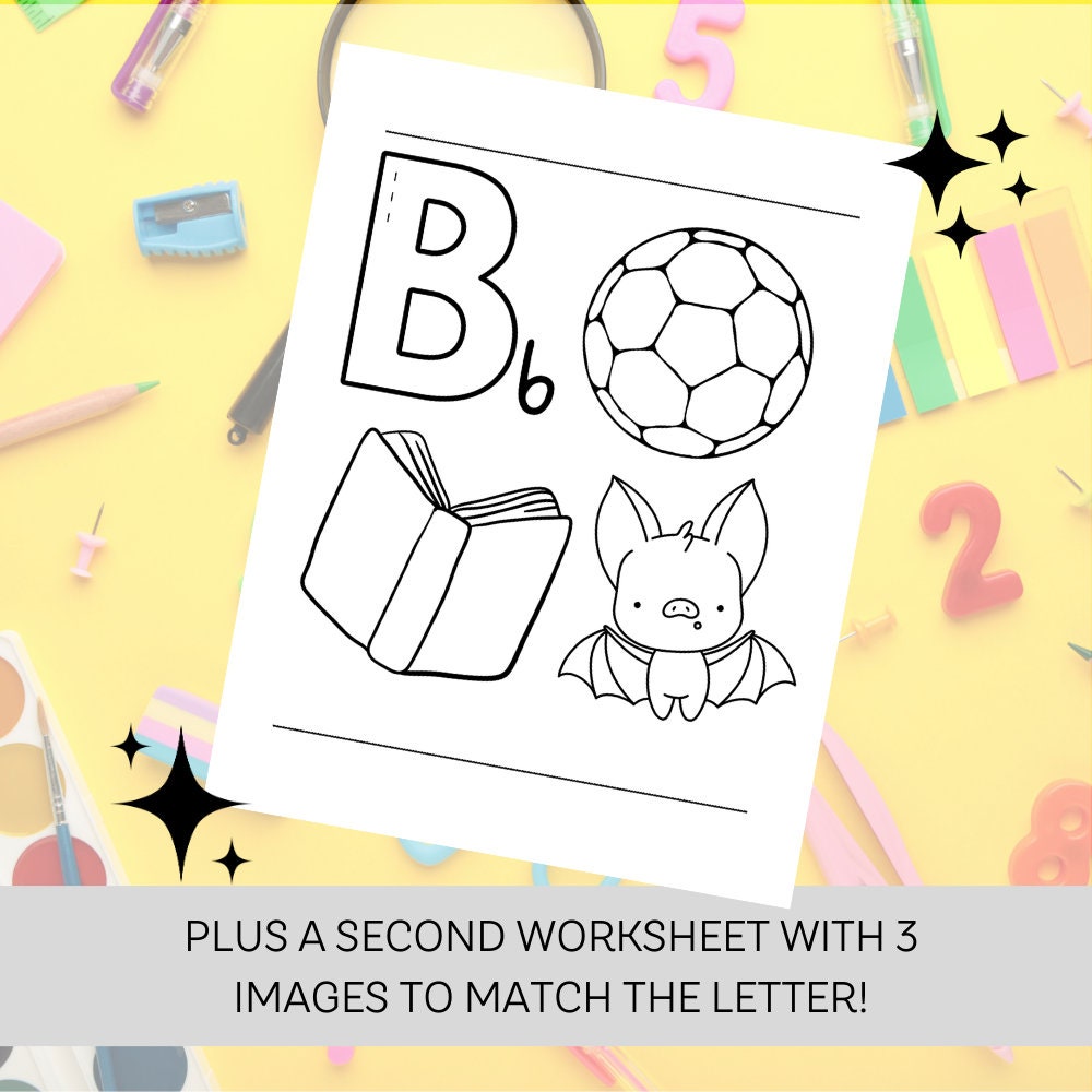 My Alphabet Book Digital Printable, Toddler & Preschool Age, Alphabet ...