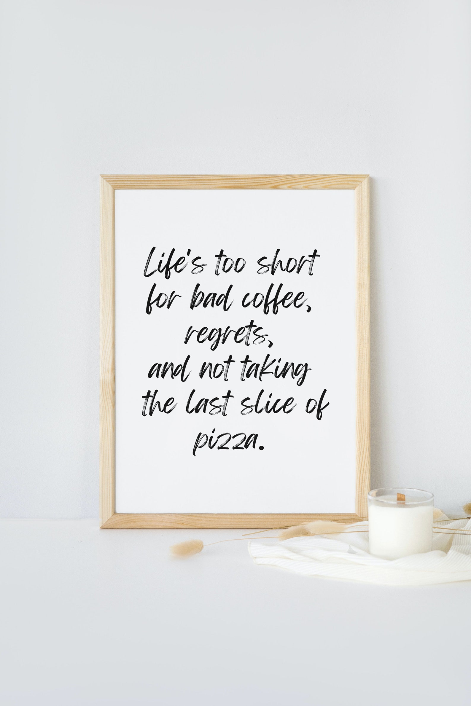 COFFEE ART Quotable | Printable Coffee Quote Poster, Coffee Print for ...