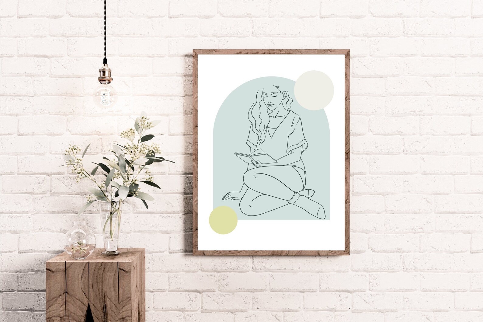 Woman Line Art Print | Woman Line Drawing Wall Art, Book Art, Woman ...