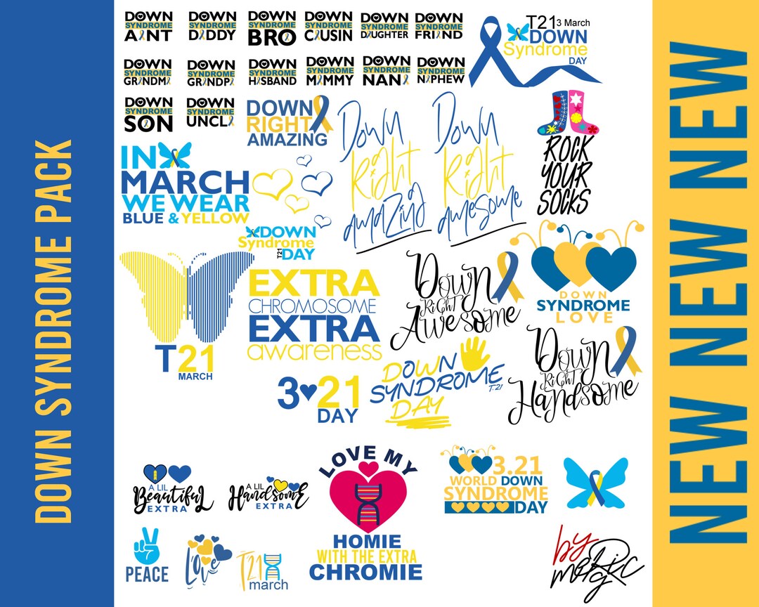 Down Syndrome Awareness SVG, Down Syndrome Ribbon SVG, Awareness Socks ...