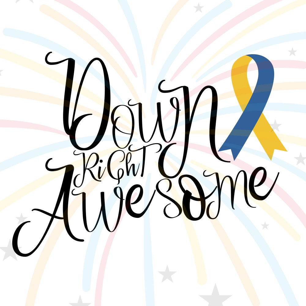 Down Syndrome Awareness SVG Down Syndrome Ribbon SVG - Etsy