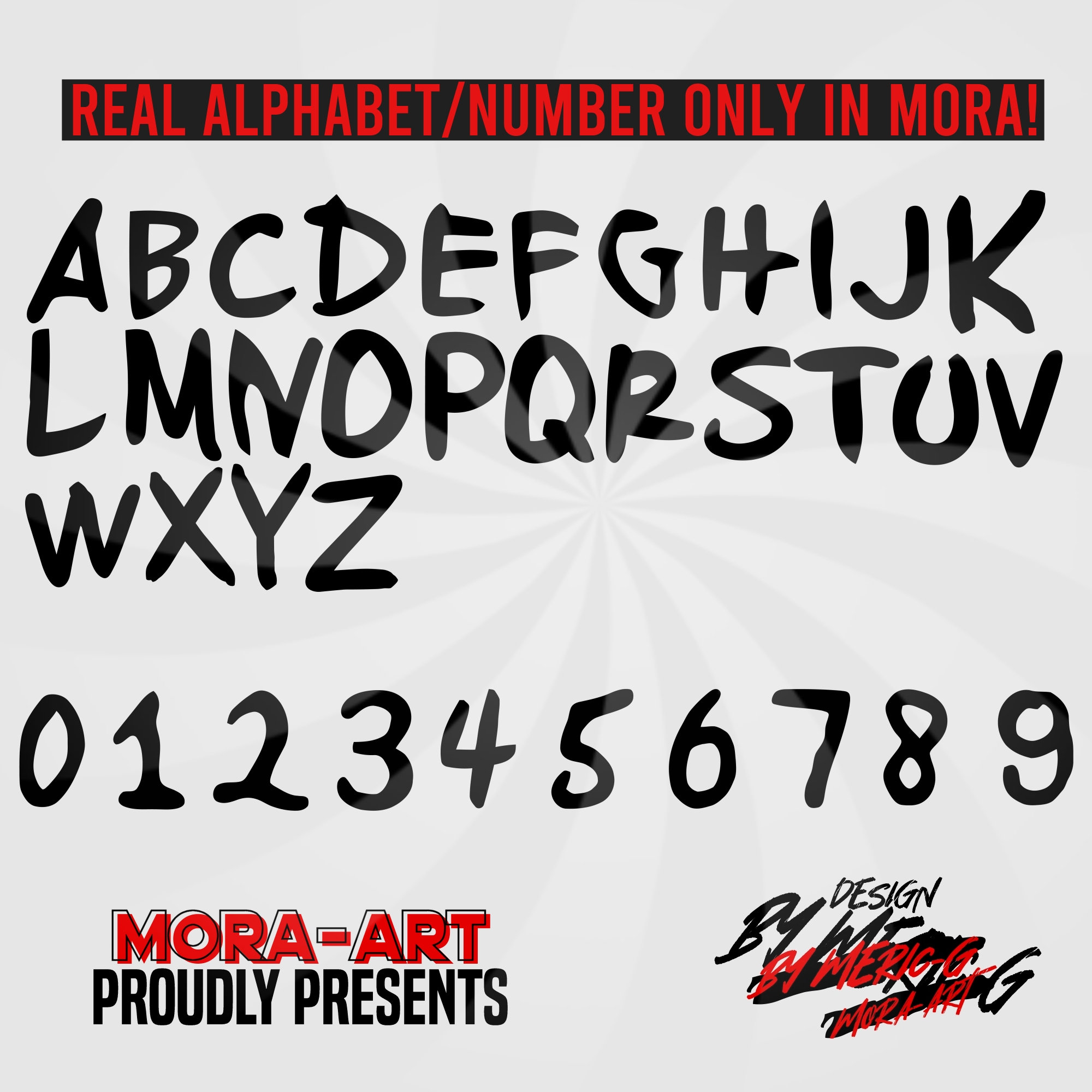 Thing Alphabet and Number Svg Font, Thing Alphabet Svg File for Cricut ...