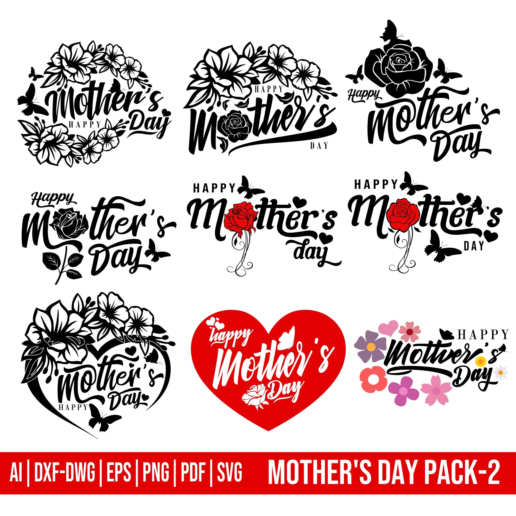 Feliz Día de las Madres svg, Día de la Madre Svg, Feliz Día de las ...