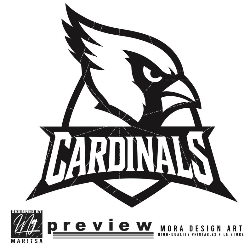 Cardinals Sport Team School Mascot Design Football, Soccer, Basketball ...