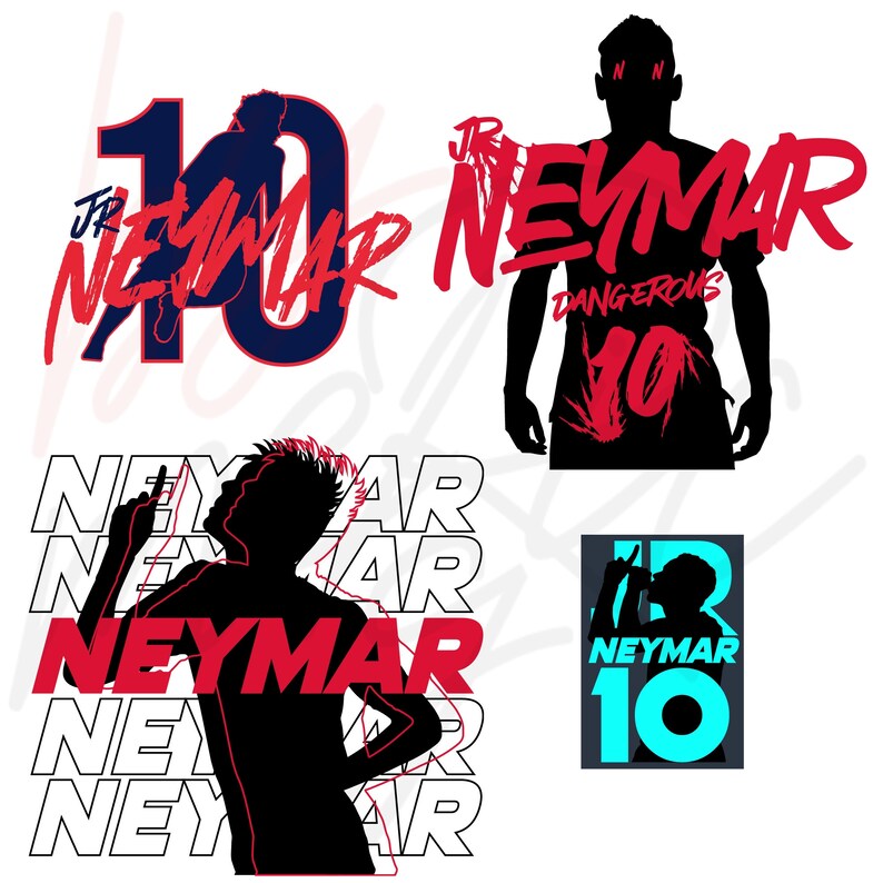 Neymar JR Svg, Neymar, Football PSG Paris, Cuts File, Cricut ...