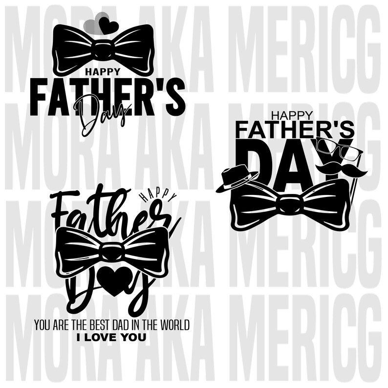 Fathers Day Bundle Happy Father's Day Bundle Svg Fathers - Etsy