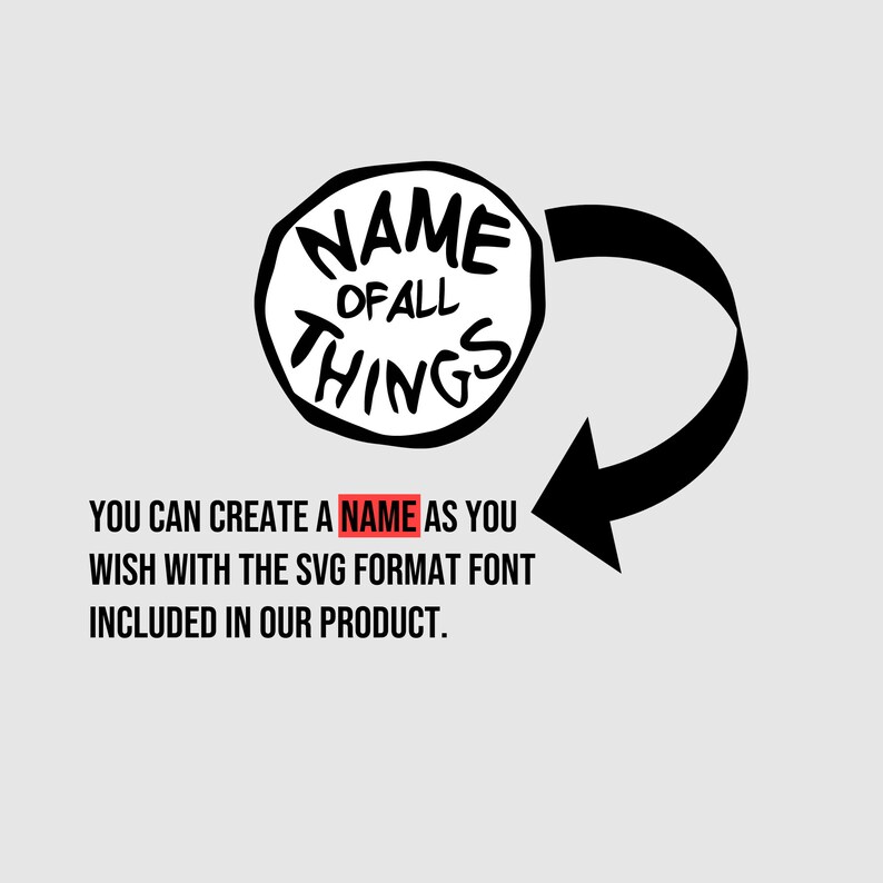 Thing 1 Thing 2 SVG Cut File, Thing Alphabet Svg, Thing Svg File for ...